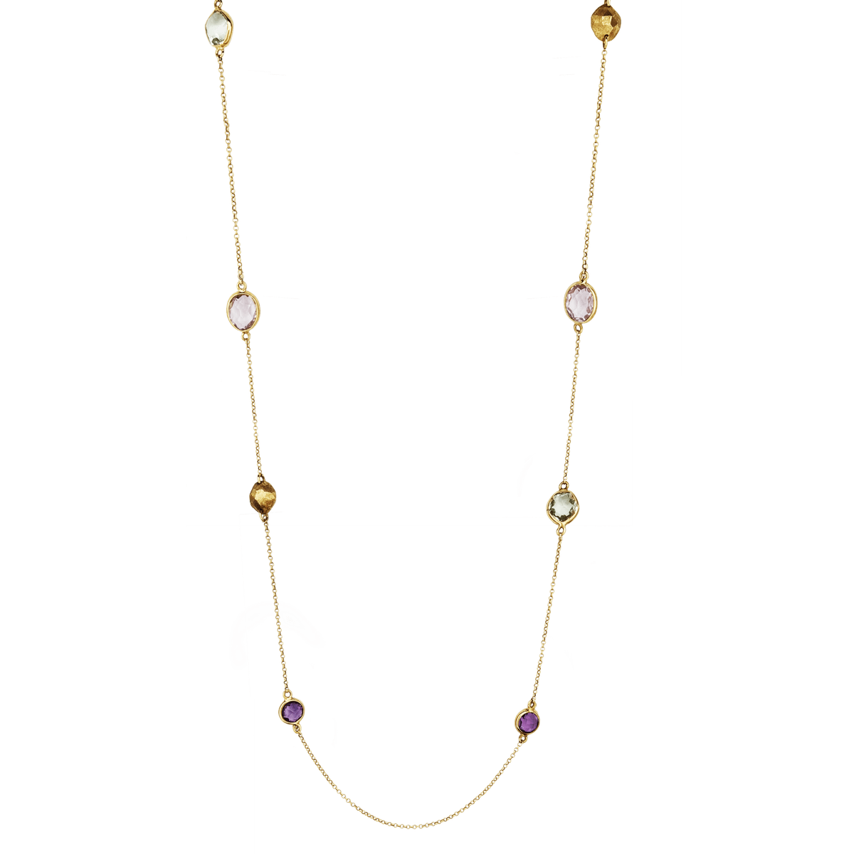 CADENA AMATISTA ORO AMARILLO 001278 - glauser