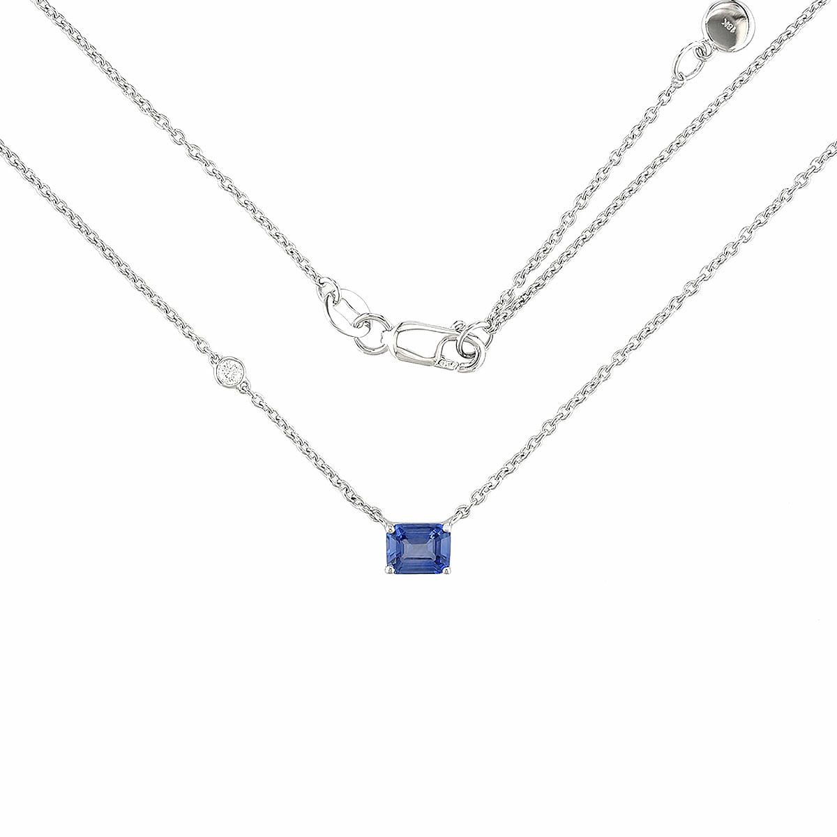 CADENA ZAFIRO ORO BLANCO 001645 - glauser